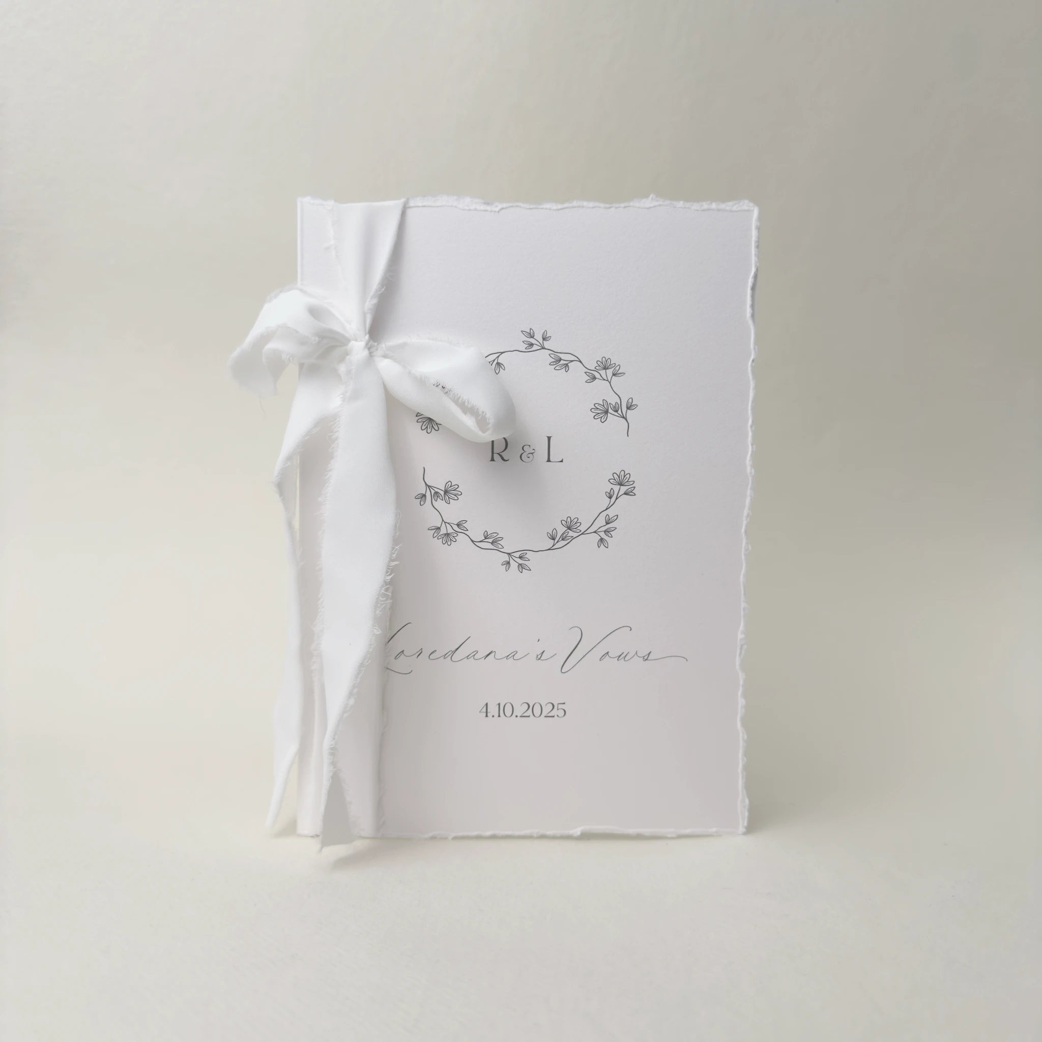 Booklet jurăminte nuntă „Eternal Vows” hârtie handmade – Diandra Events ...